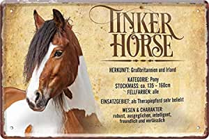 Blechschilder "Tinker Horse" Pferde Motiv & Spruch für Pferde ...